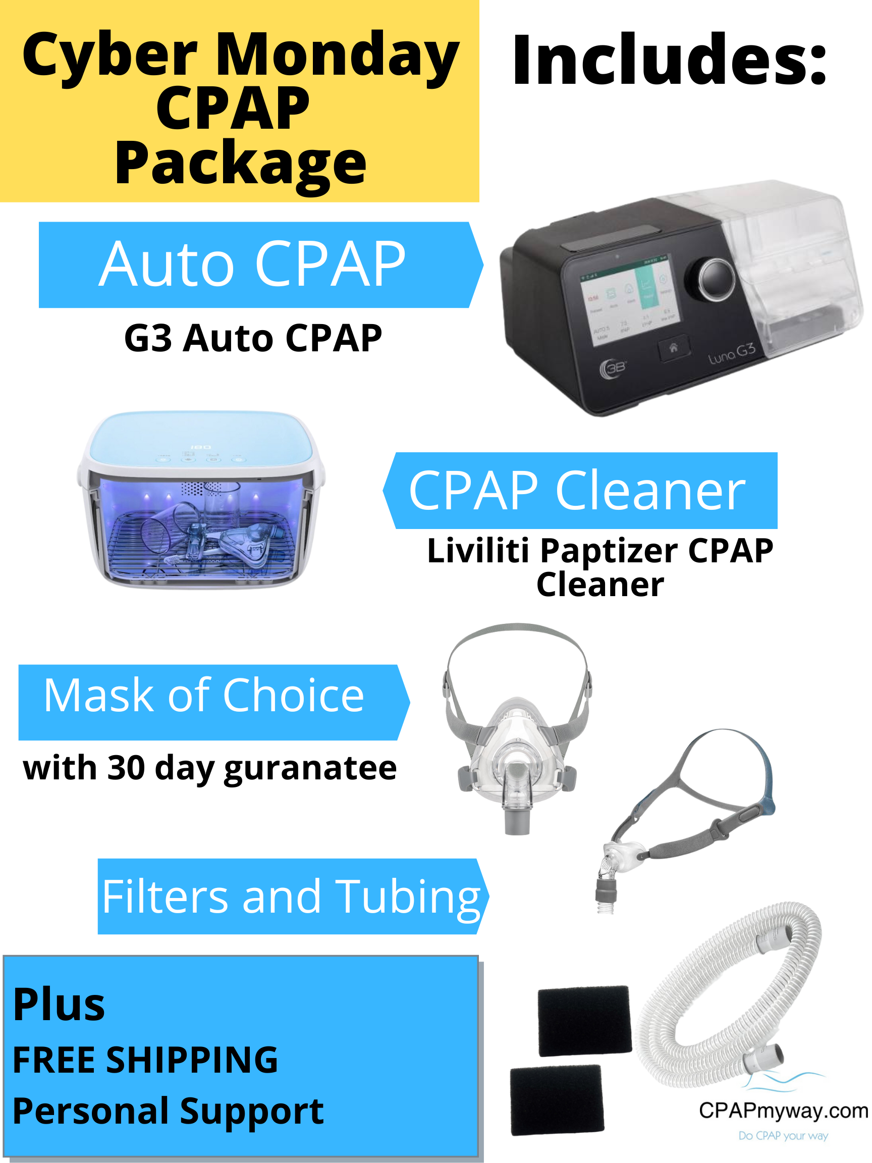 Cyber Monday CPAP Bundle at CPAPmyway.com